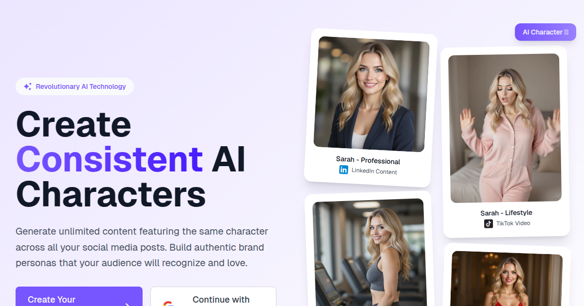 Consistent AI Characters - Postcrest