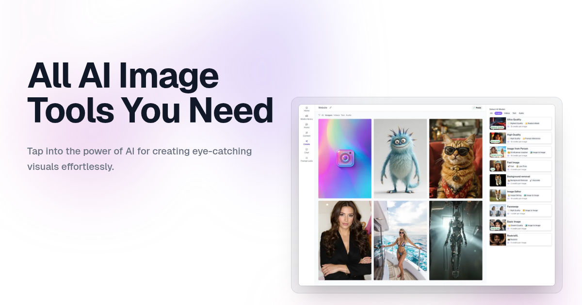 AI Image creation and Editing for marketeers and creatives - Postcrest