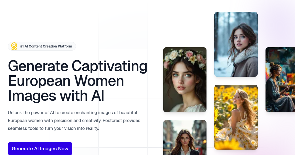 Create Stunning European Women Images with AI