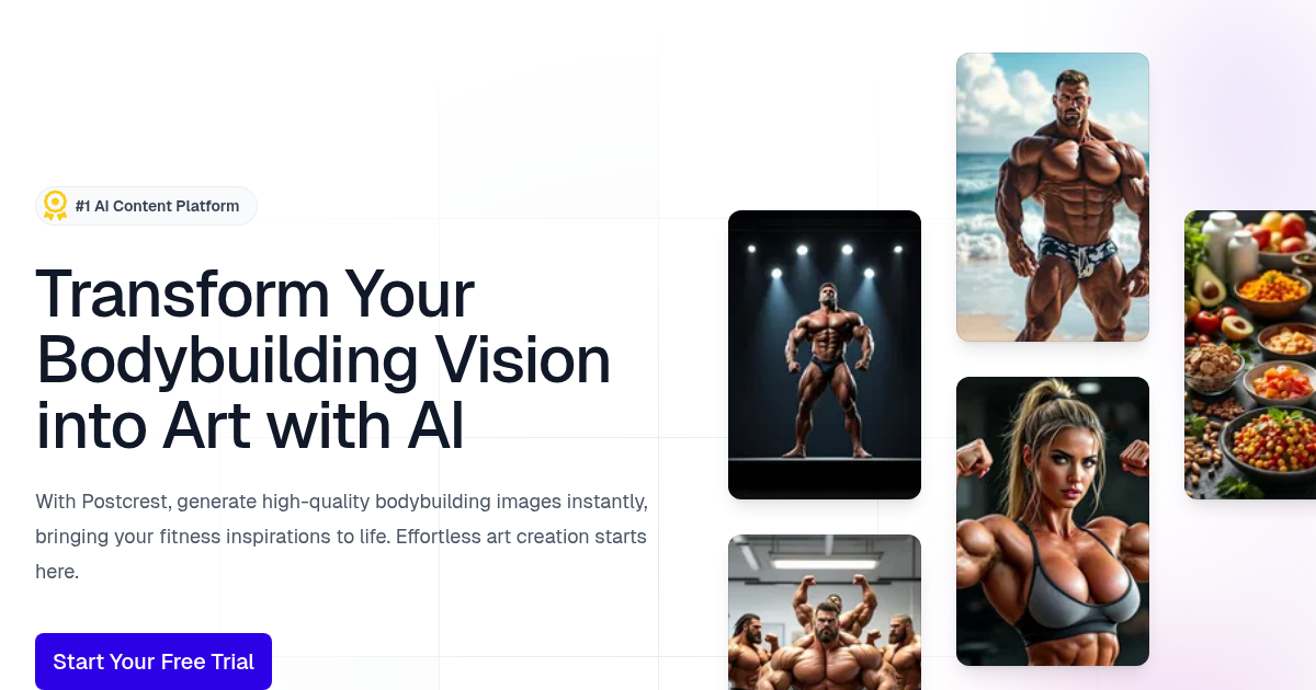AI-powered Bodybuilding Image Maker - Try Postcrest