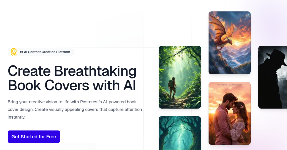 Create Stunning Book Covers with AI - Postcrest