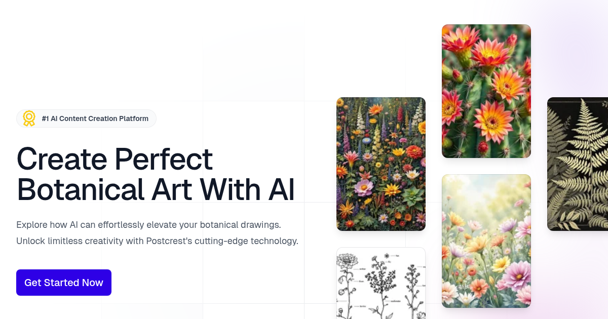 AI-Powered Botanical Art Creation Tool