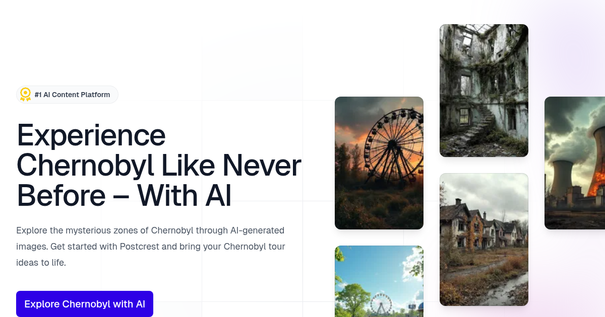 Experience Chernobyl Through AI Images – Postcrest
