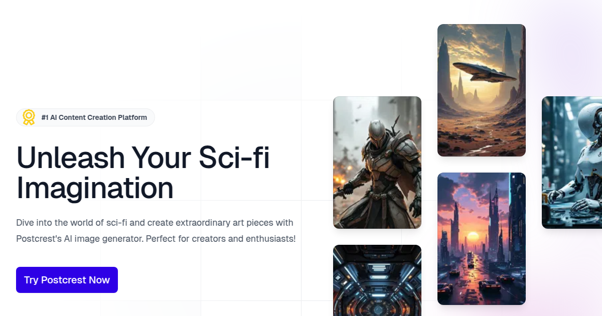 AI Sci-fi Image Generator - Postcrest