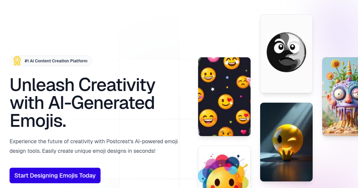 Create Unique Emoji Designs with AI - Postcrest