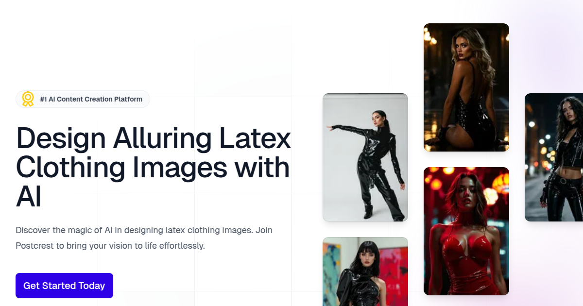 Create Dazzling Latex Clothing Images with AI