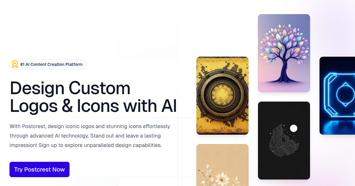AI Logo & Icon Maker - Unleash Creativity | Postcrest