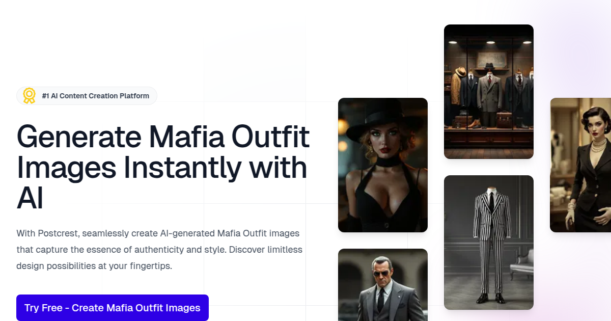 Generate Perfect Mafia Outfit AI Images Today