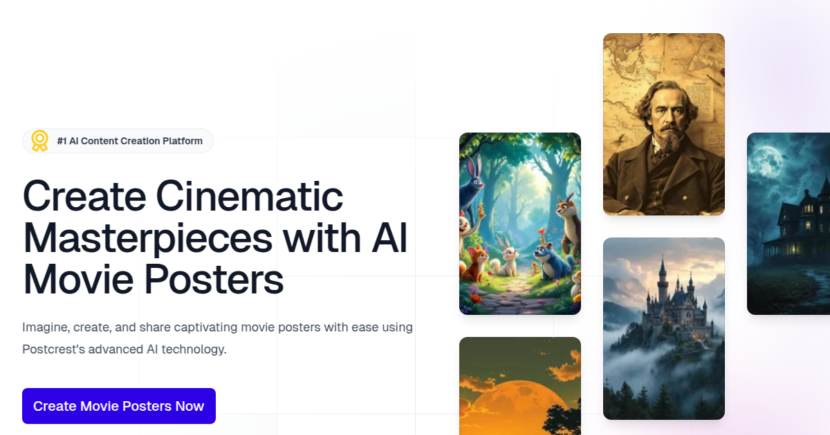 Create Stunning Movie Posters with AI - Postcrest