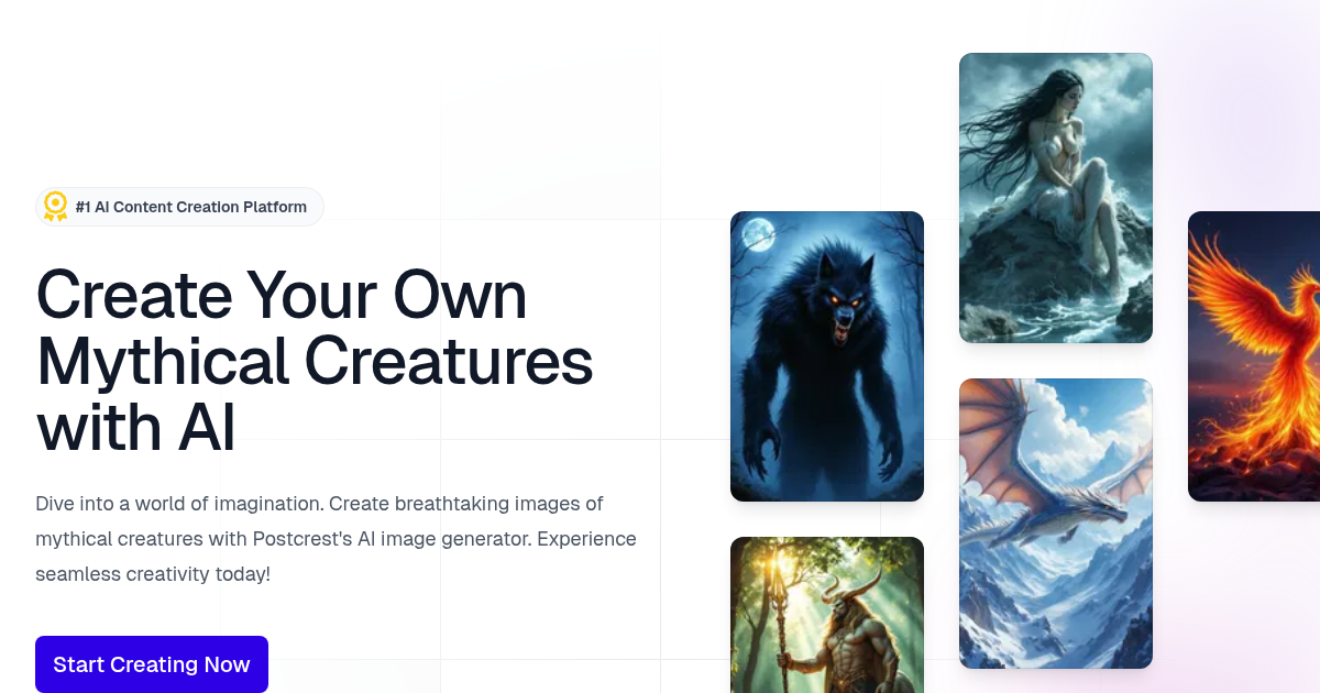 Mythical Creatures AI Image Generator - Postcrest