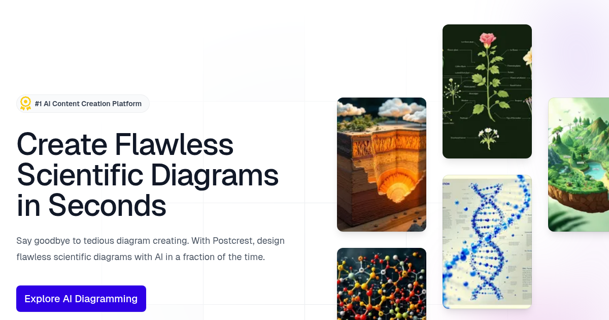 Create Scientific Diagrams with AI - Postcrest