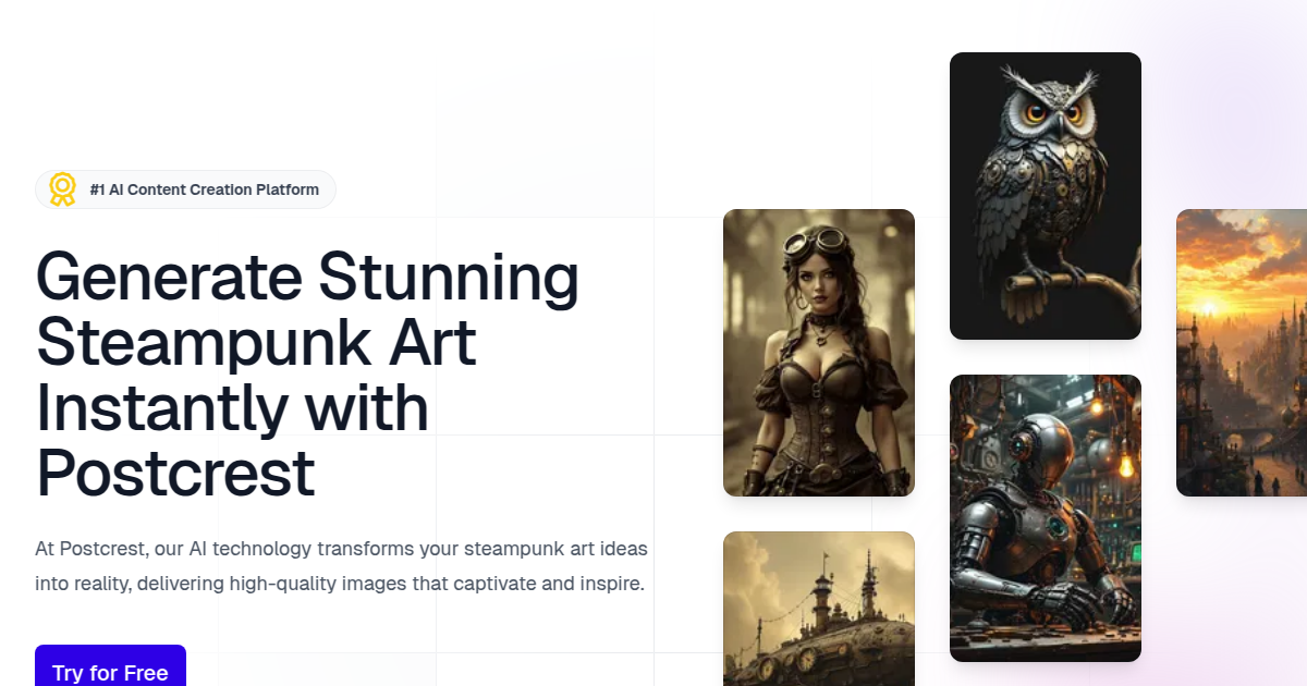 Create Steampunk Art with AI - Postcrest