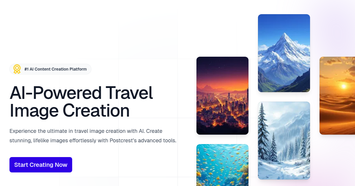 AI-Generated Travel Photos - Seamlessly with Postcrest