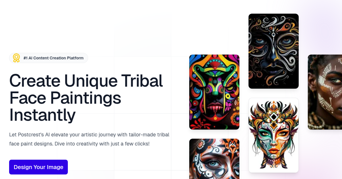 Create Stunning Tribal Face Paint Designs with AI