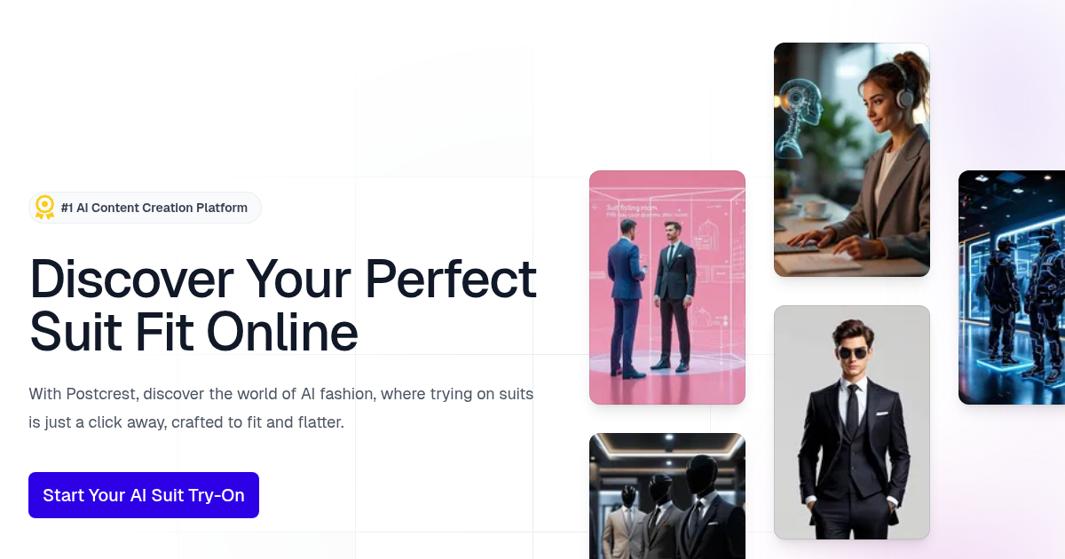 Virtual Suit Try-On with AI - Postcrest