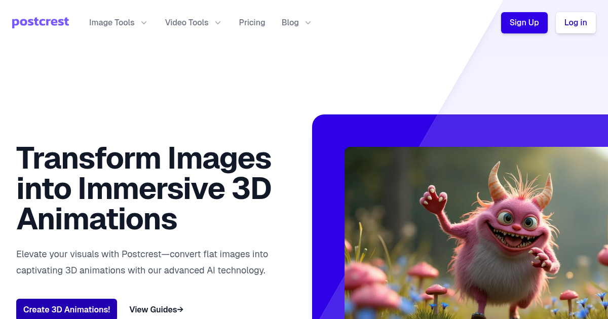 Transform Images into Immersive 3D Animations with Postcrest