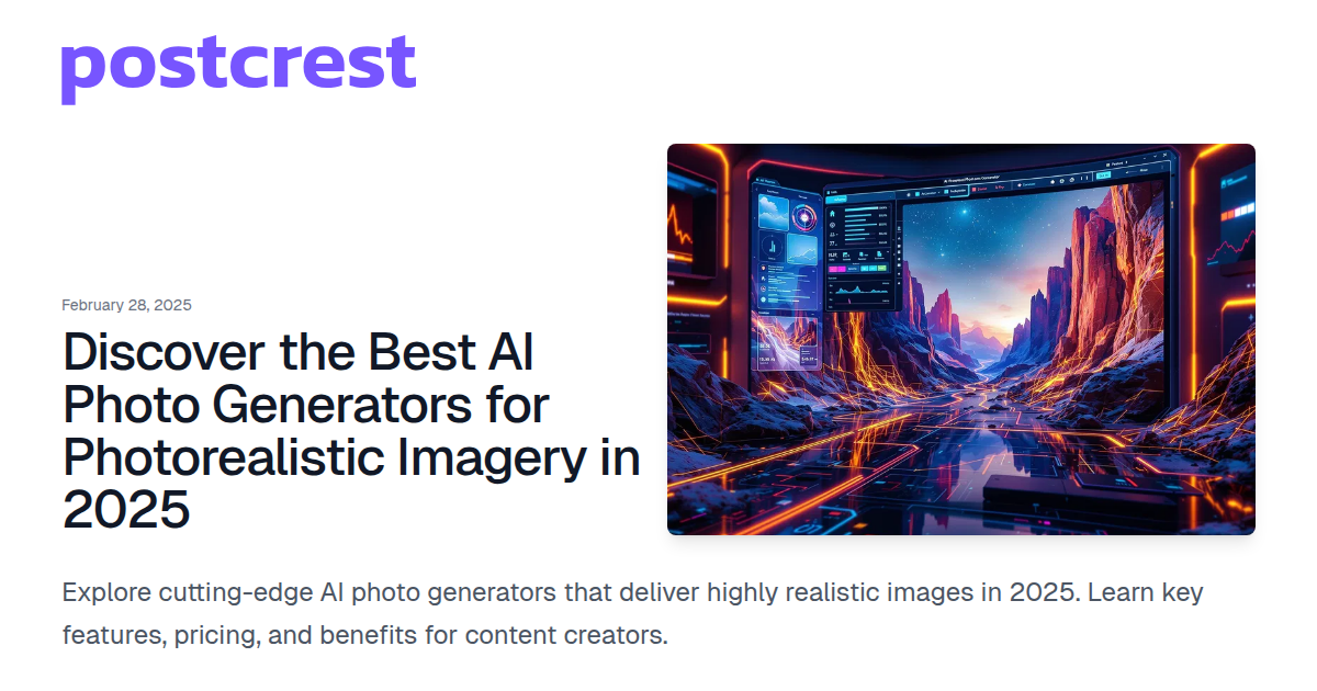 Best AI Photo Generators for Realistic Images 2025
