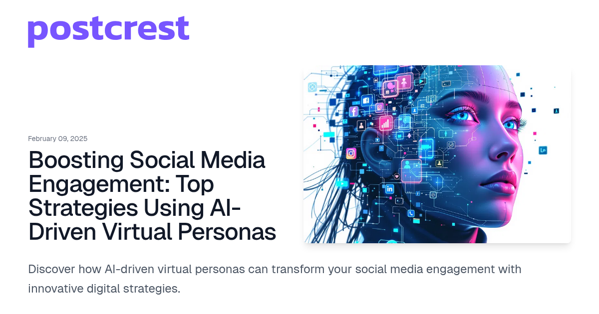 Boosting Social Media Engagement with AI Virtual Personas