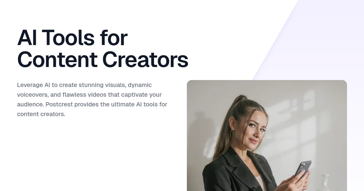 AI Tools for Content Creators - Postcrest